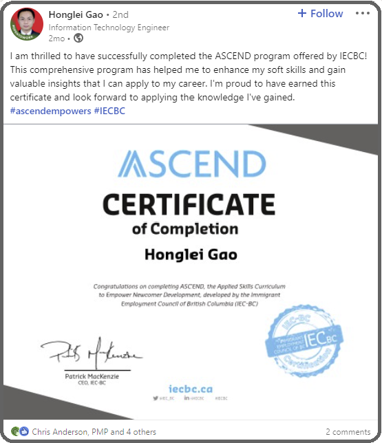ASCEND Partner Newsletter: Quarter 4, 2022 - IEC-BC ASCEND